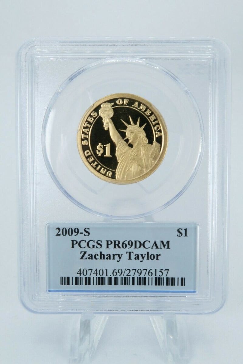 2009-S PCGS PR69DCAM Zachary Taylor Presidential Dollar Proof ...