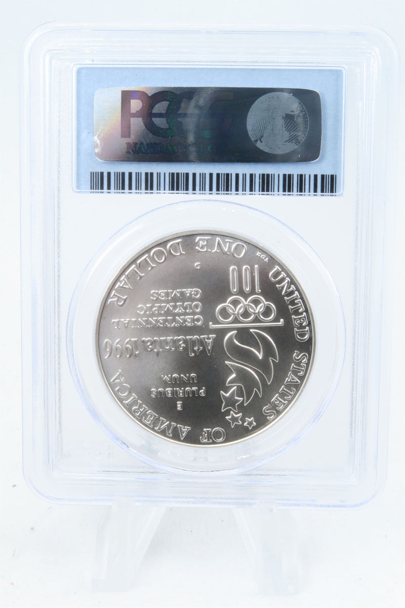 1996-D PCGS MS69 High Jump Silver Modern Commemorative Dollar ...
